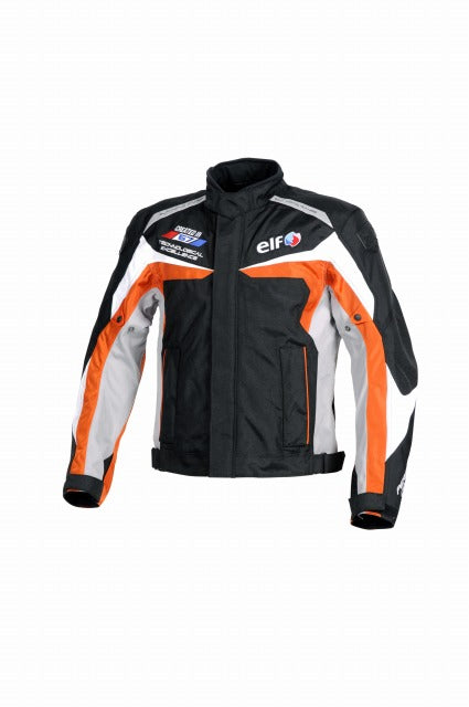 メンズ EL-8242 ブラック/オレンジ LLサイズ ﾅｲﾛﾝﾌﾞﾙｿﾞﾝ エルフ 防水 脱着式防寒インナー装備 肩・肘・背中プロテクター