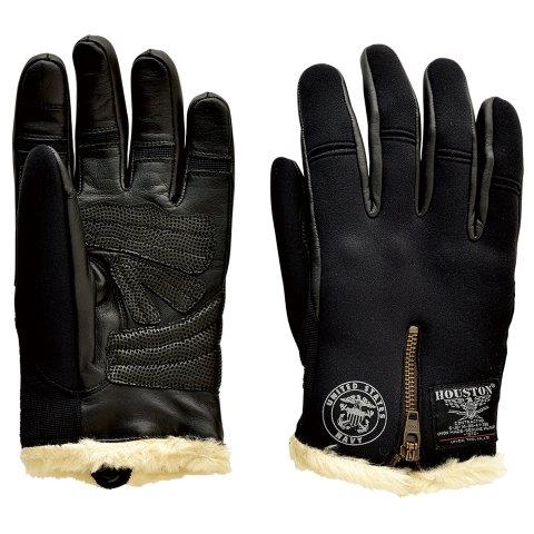 ヒューストン N-1タイプ ウィンターグローブ ブラック Lサイズ HTVG2213W