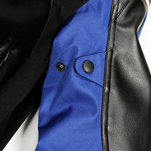 エヴォルツィオーネPUレザージャケット ブルー LLサイズ EJ-W108 エルフ